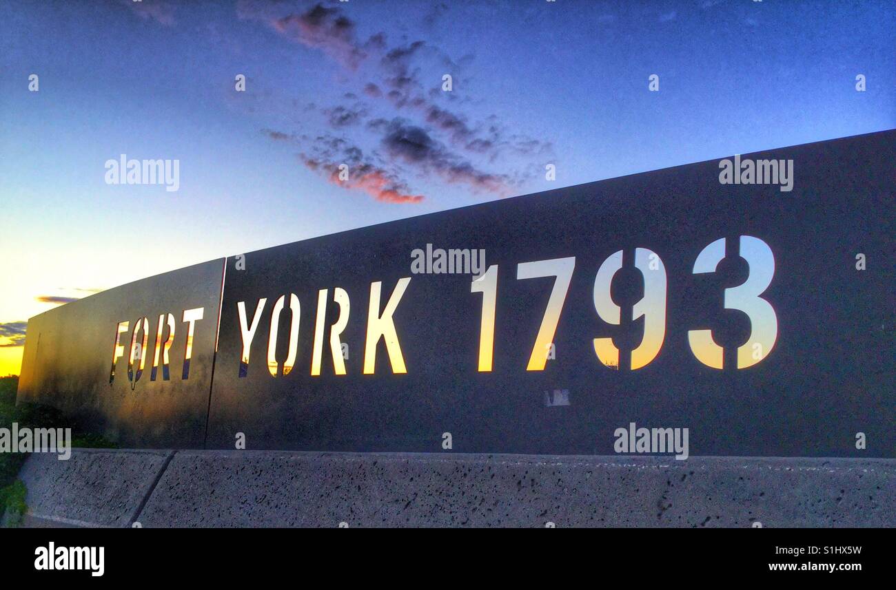 Fort York sign Stock Photo - Alamy
