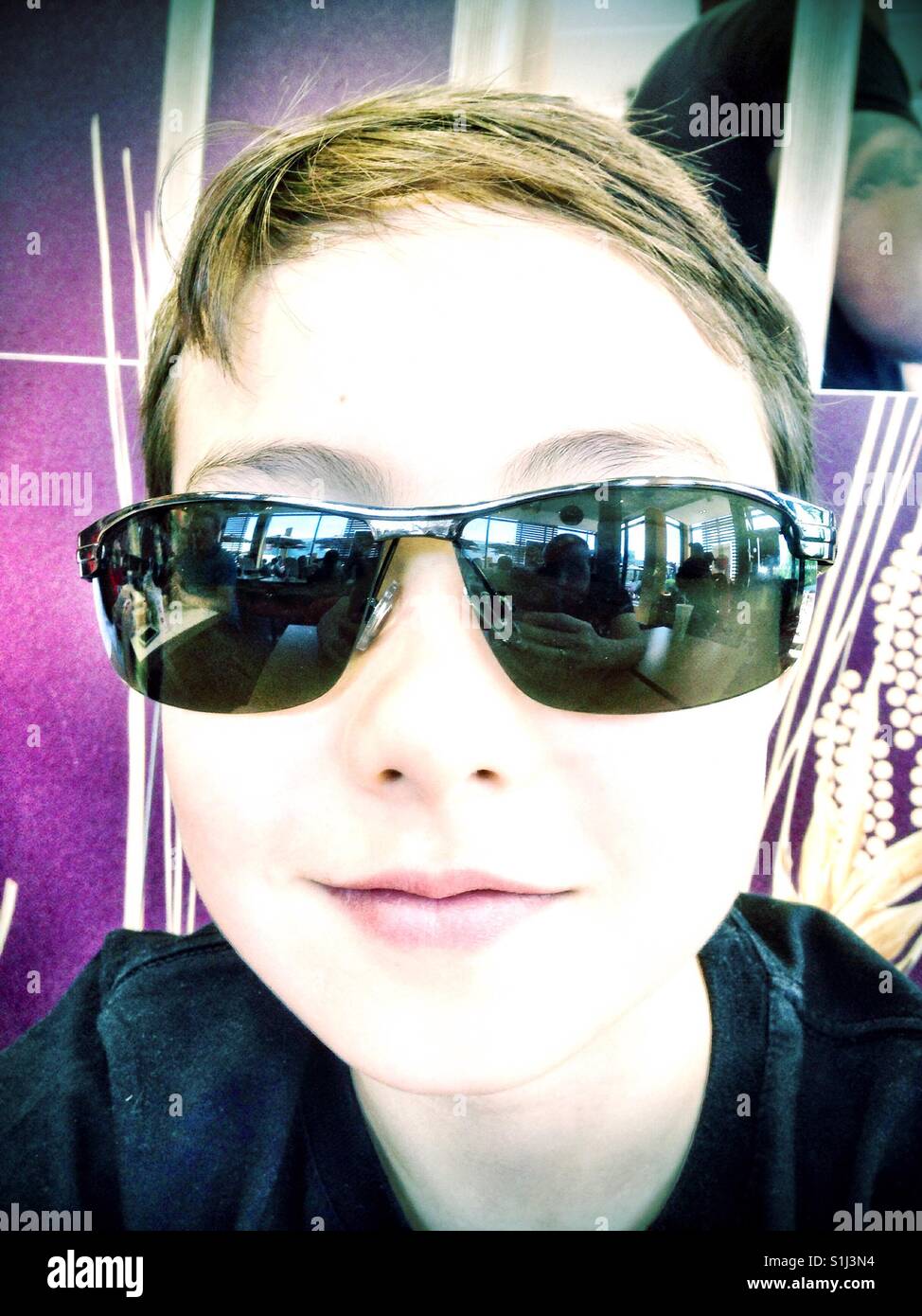 Boy wearing shades hi-res stock photography and images - Alamy