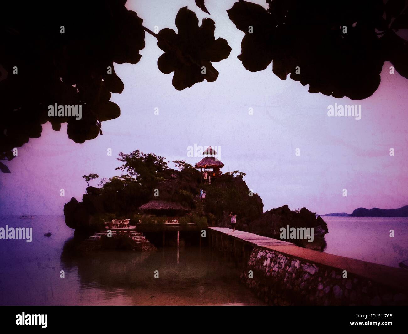 Magical tropical mini island in the Philippines Stock Photo - Alamy