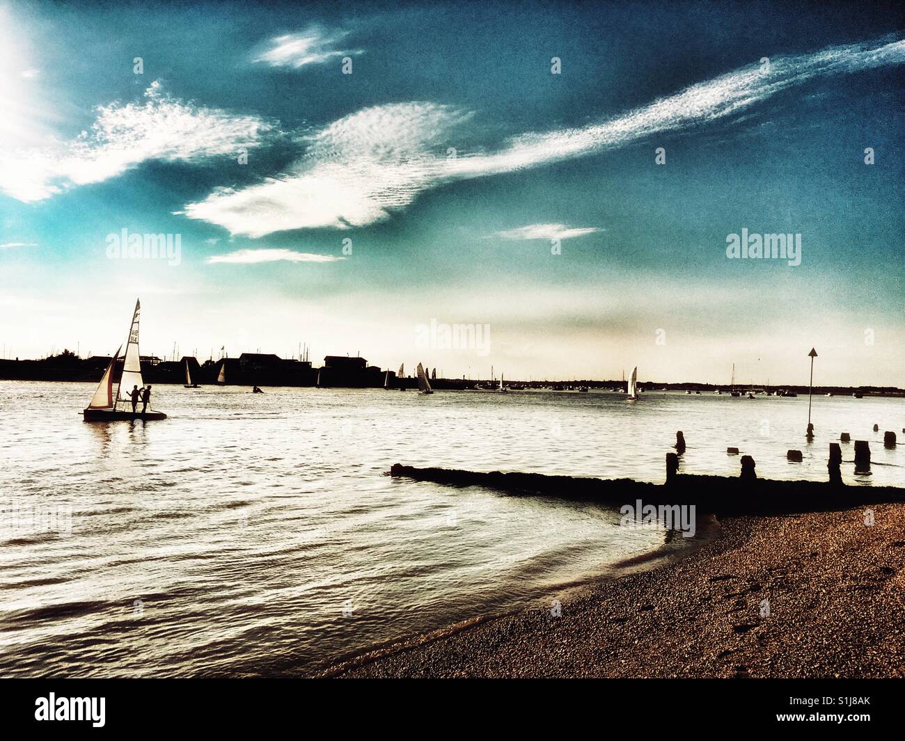 River Deben Bawdsey Ferry Suffolk England Stock Photo - Alamy