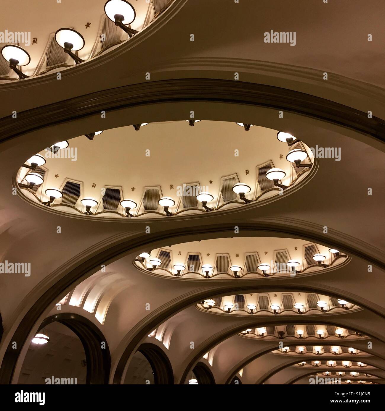Mayakovskaya metro station hi-res stock photography and images - Alamy