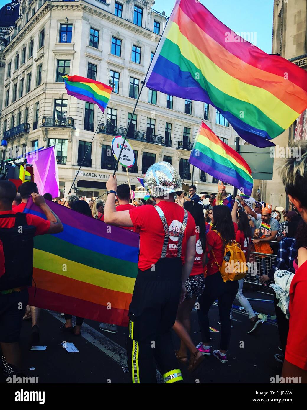 Gay flag fire hi-res stock photography and images - Alamy