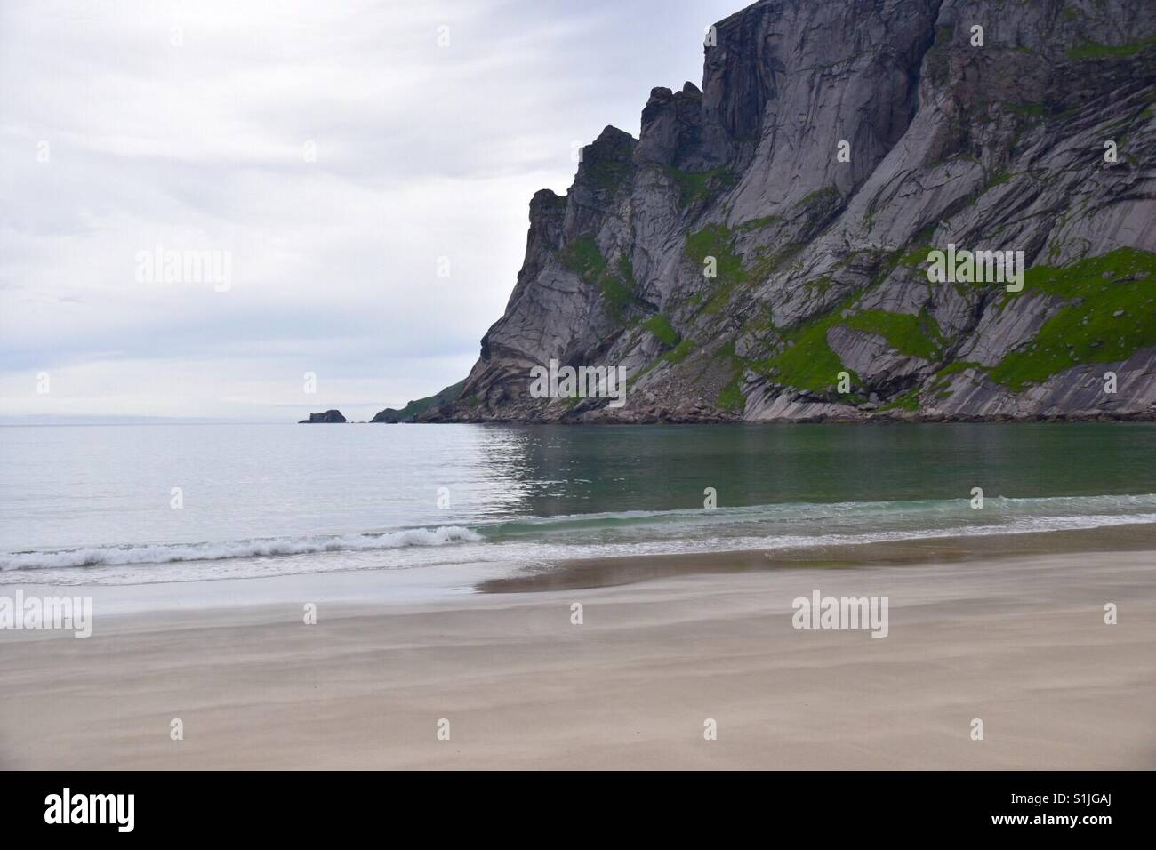 Bunes beach Lofoten Stock Photo - Alamy