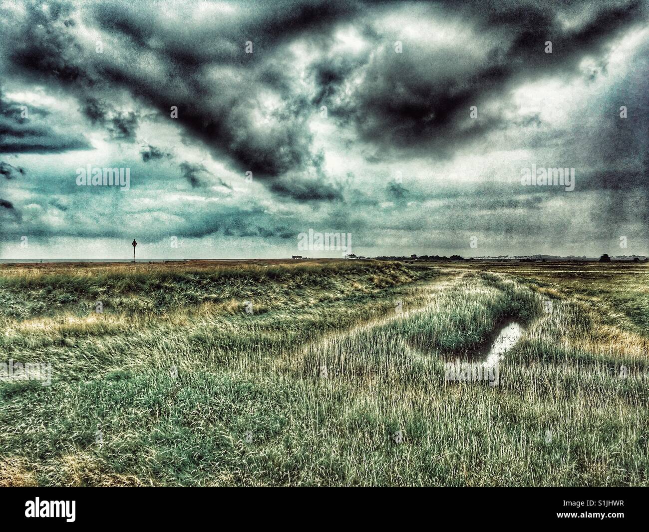 Shingle Street marshes, Suffolk, England Stock Photo - Alamy