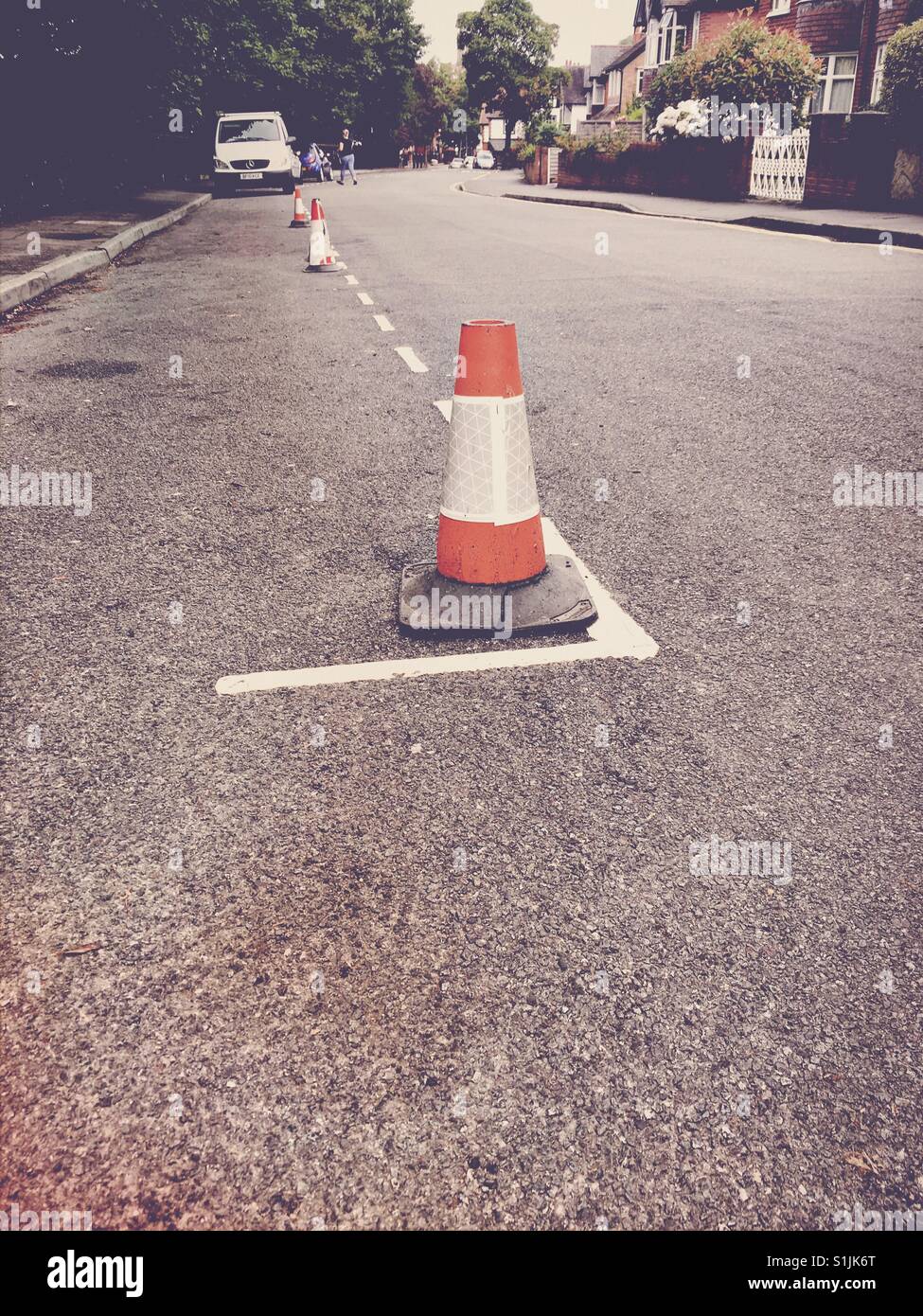 No parking traffic cone hi-res stock photography and images - Alamy