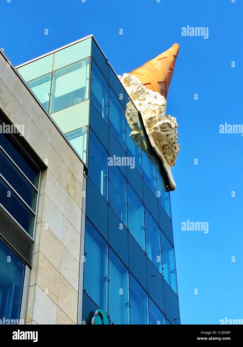 Dropped Cone sculpture in Cologne, Germany Stock Photo - Alamy