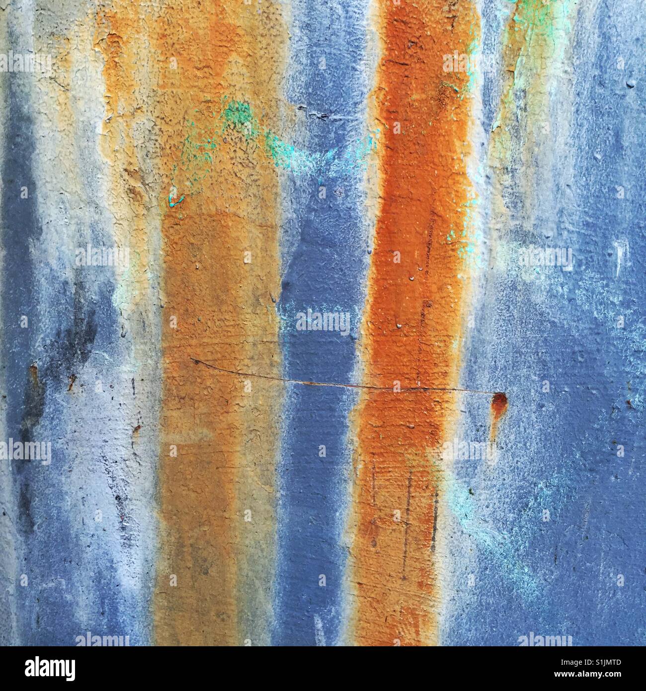 Texture of rust and blue paint hi-res stock photography and images - Alamy