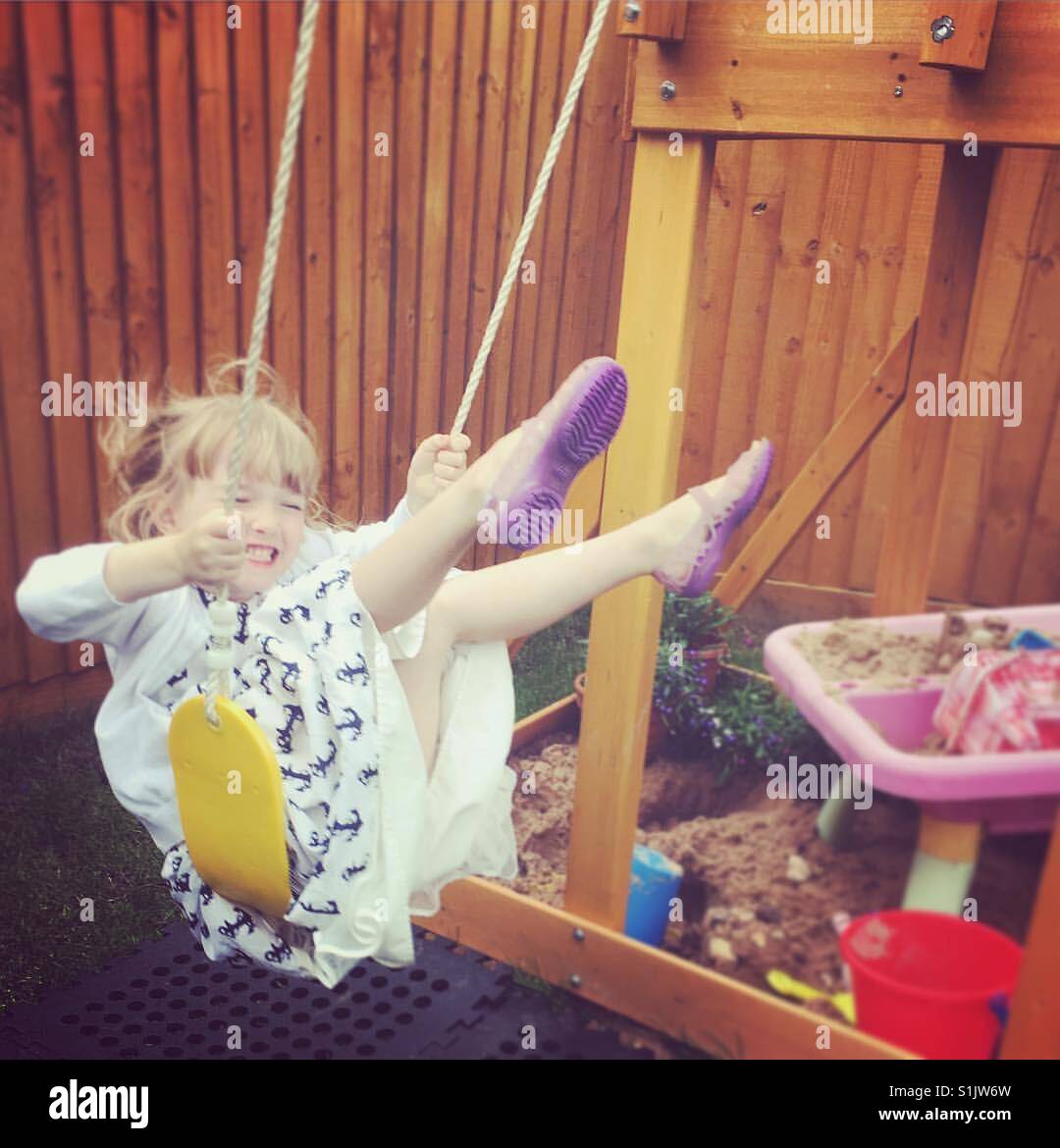 Super Scary Swing Stock Photo - Alamy