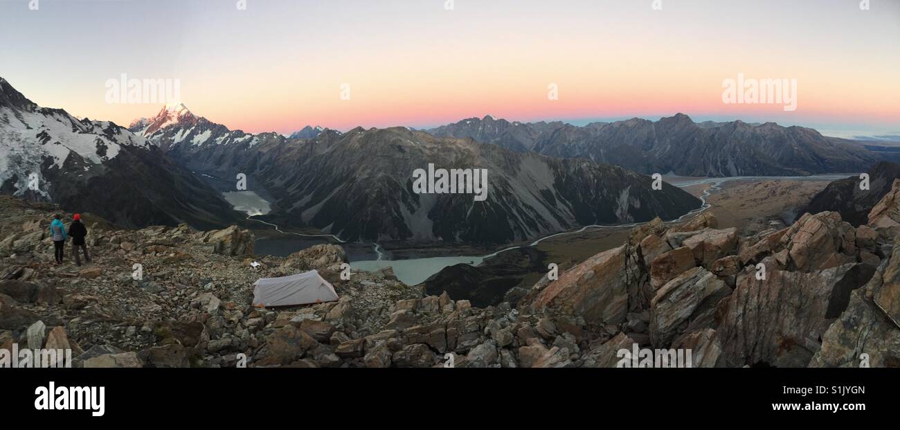 Mt cook new zealand sunset hi-res stock photography and images - Alamy
