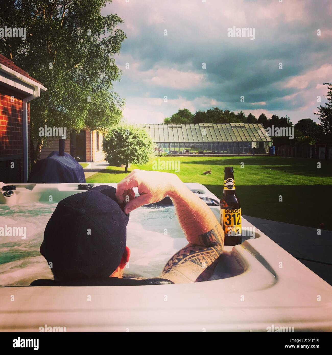 Lazy goose hi-res stock photography and images - Alamy