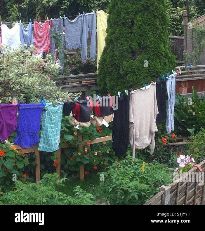 Washing lines hi-res stock photography and images - Alamy