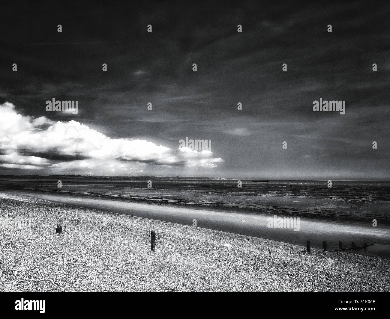 Desolate beach in Kent Stock Photo - Alamy