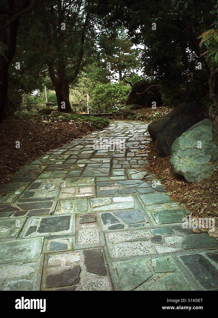 Brick walkway in Sewerd Park, Seattle Stock Photo - Alamy