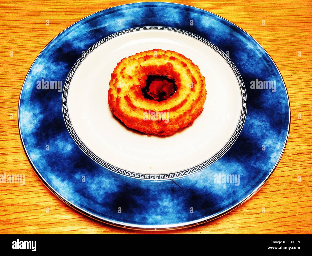 Mrs Crimble's jam coconut ring Stock Photo - Alamy
