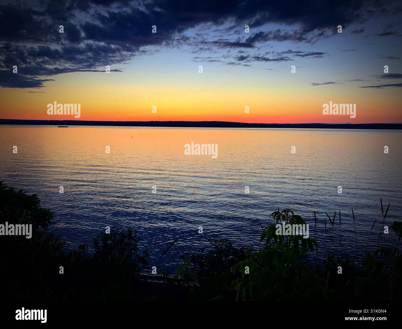 Lake Superior Sunset Stock Photo - Alamy