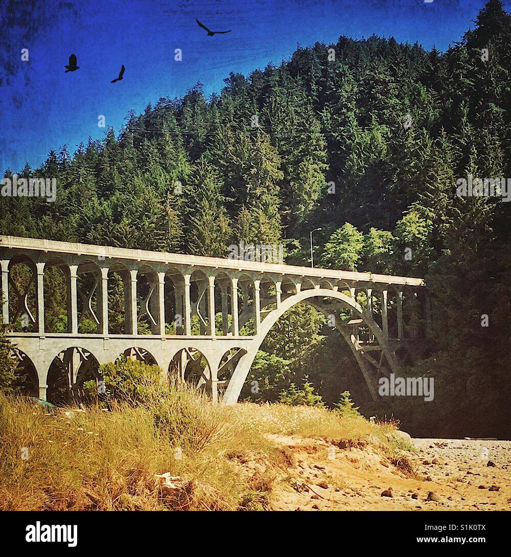 Haceta Head Bridge Stock Photo - Alamy