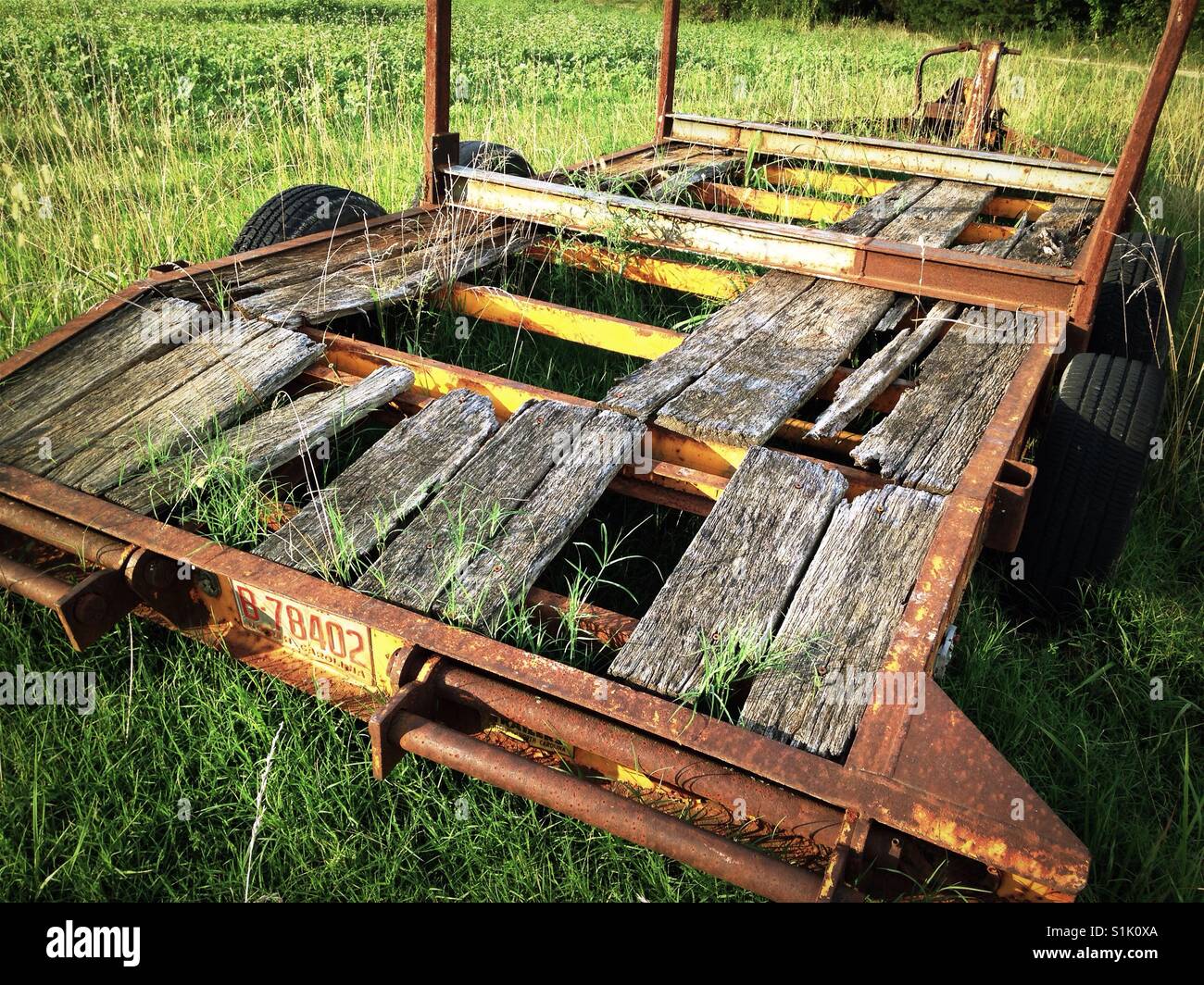 Rusty trailer in North Carolina Stock Photo - Alamy