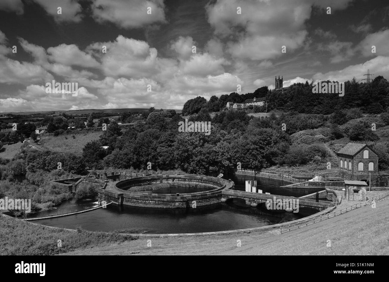 Bottoms reservoir Black and White Stock Photos & Images - Alamy