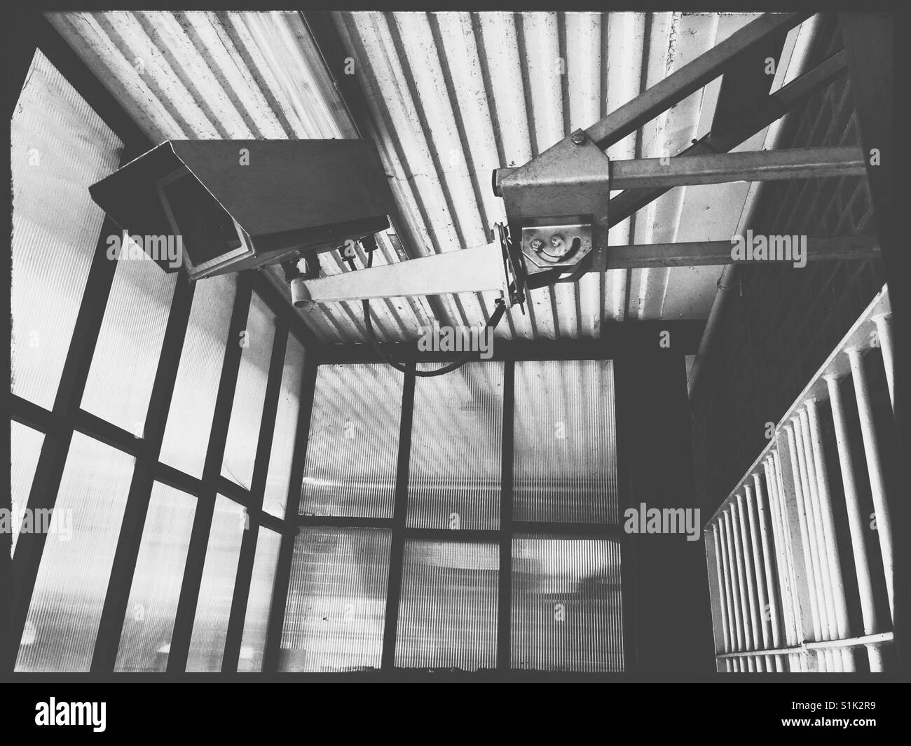 Security surveillance cameras Black and White Stock Photos & Images - Alamy