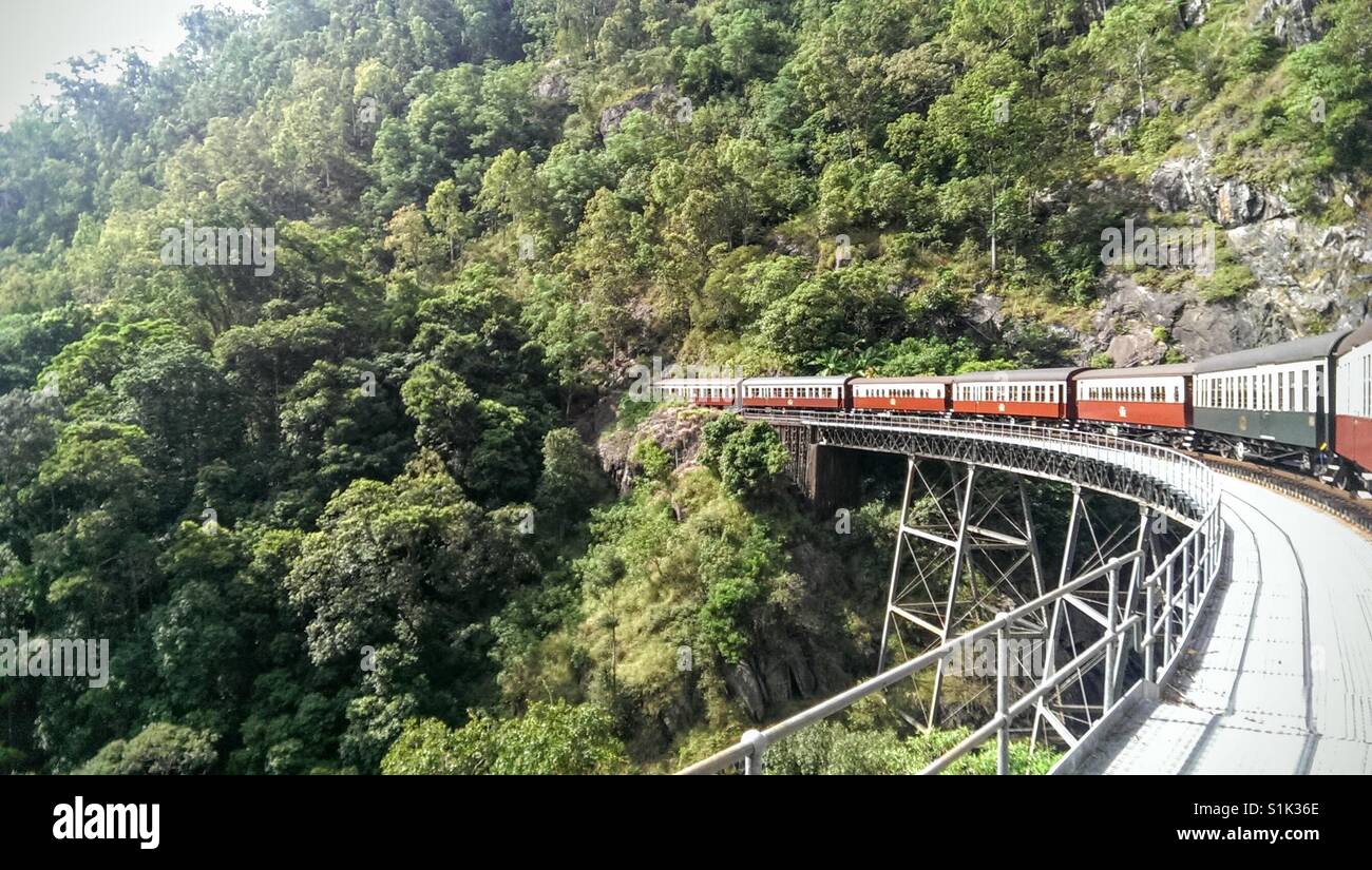 Train through the mountains hi-res stock photography and images - Alamy