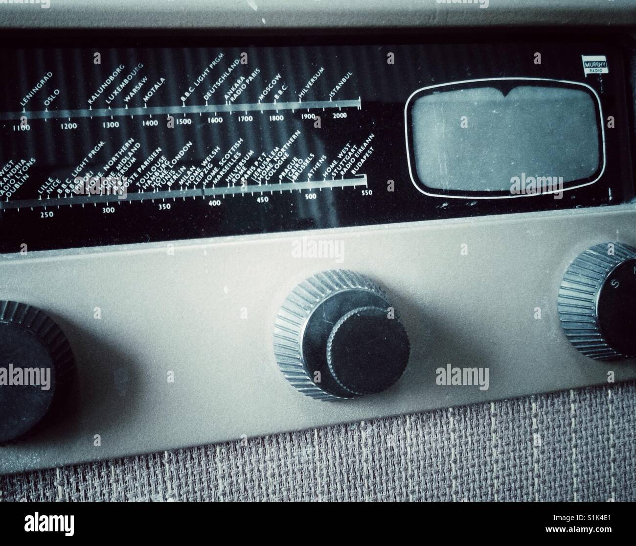 Retro old transistor radio wireless Stock Photo - Alamy