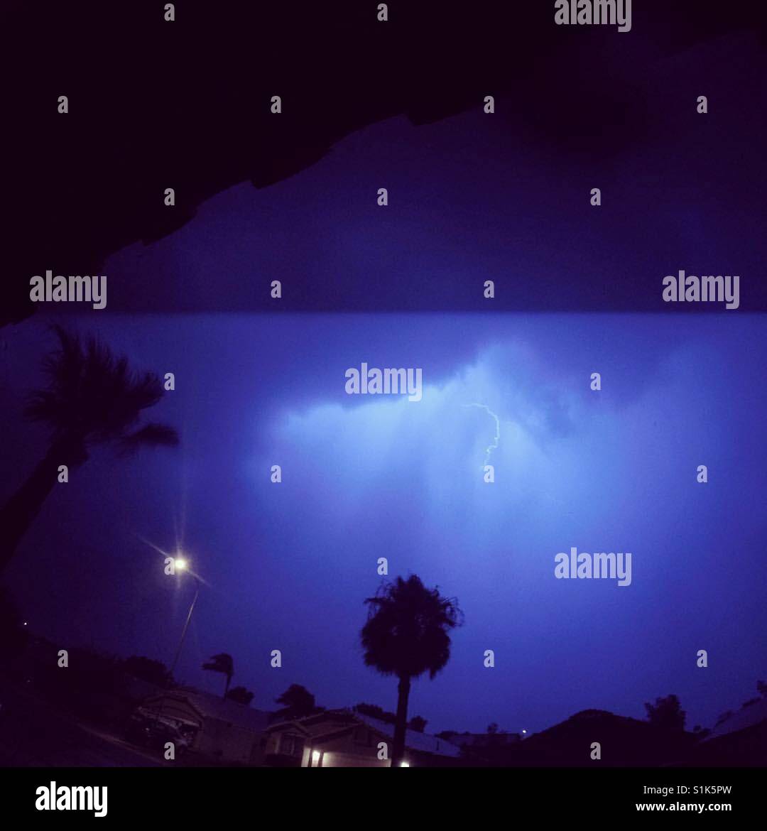 Rainy night, Chandler AZ Stock Photo - Alamy