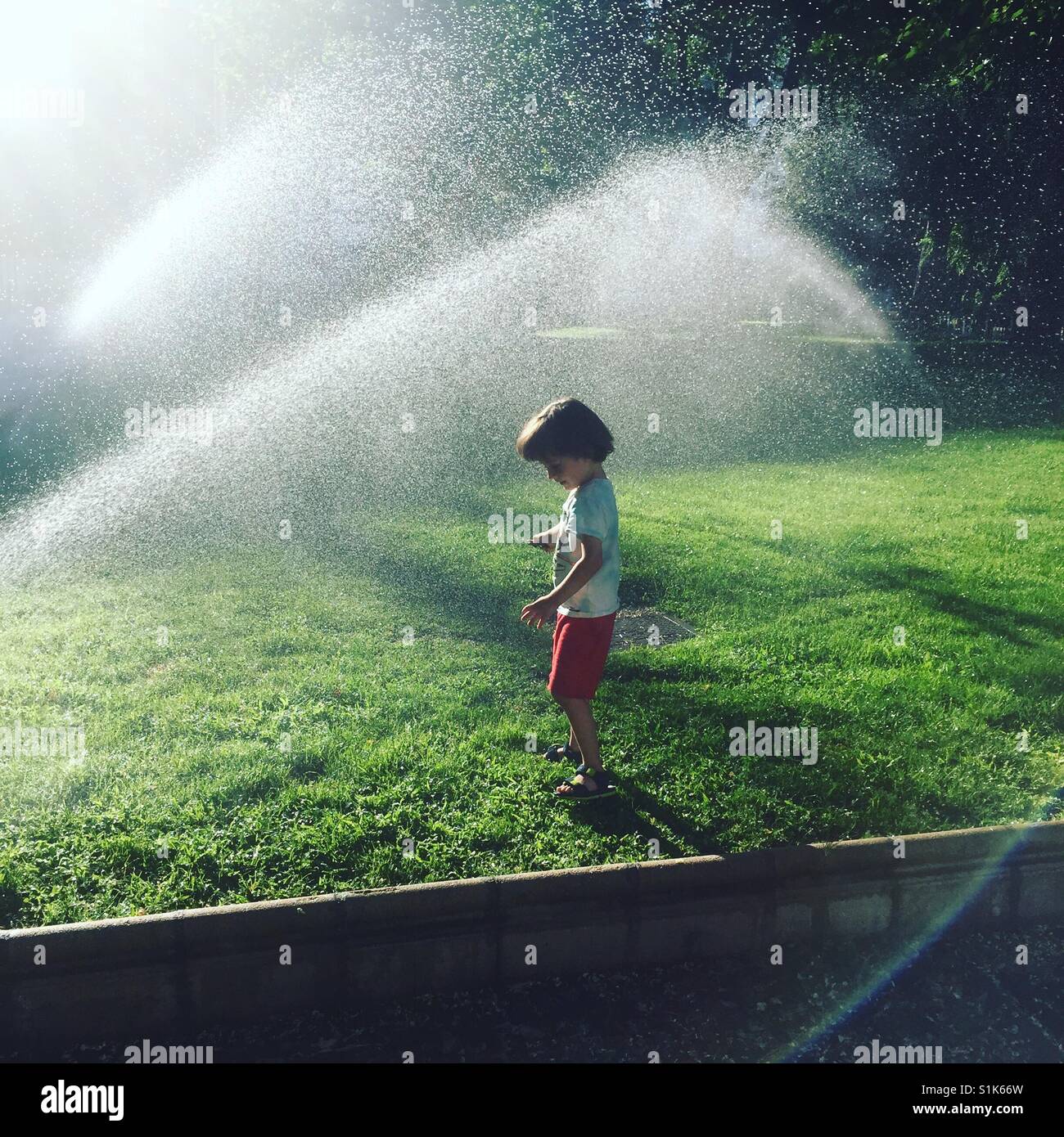 Kids playing summer grass hi-res stock photography and images - Alamy
