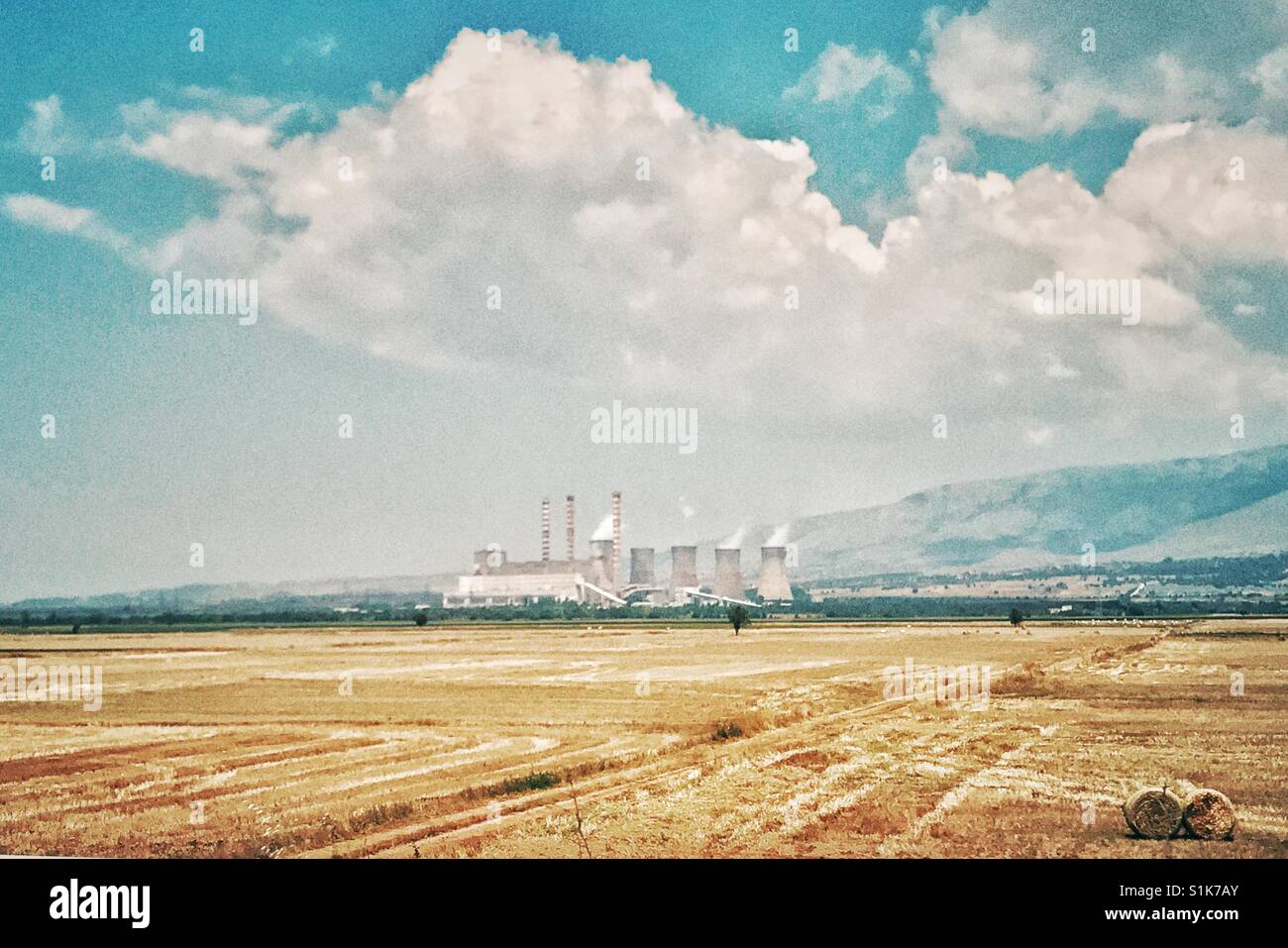 Power plant in northern Greece Stock Photo - Alamy