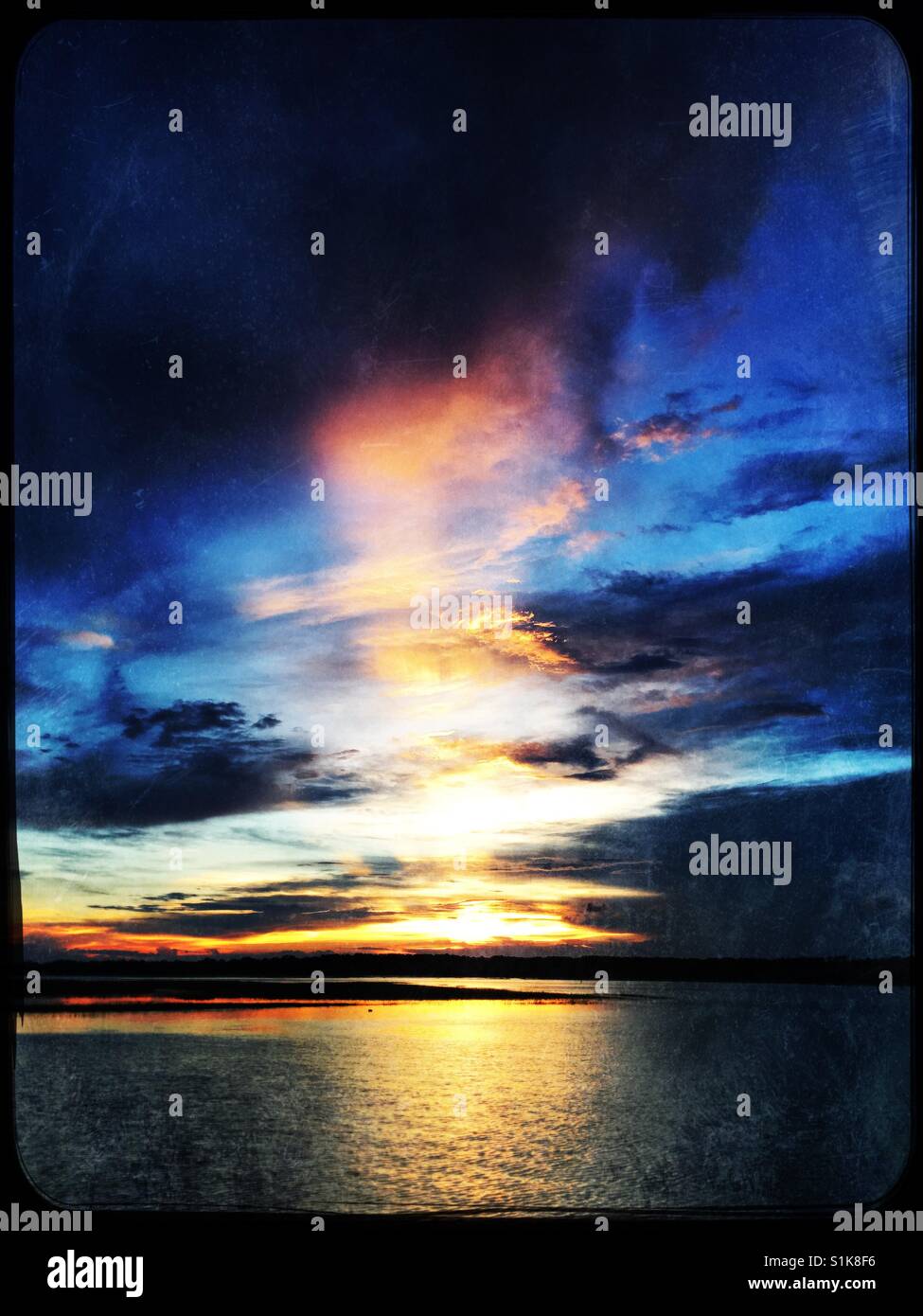 Sunset, Shelter Island, South Carolina Stock Photo - Alamy