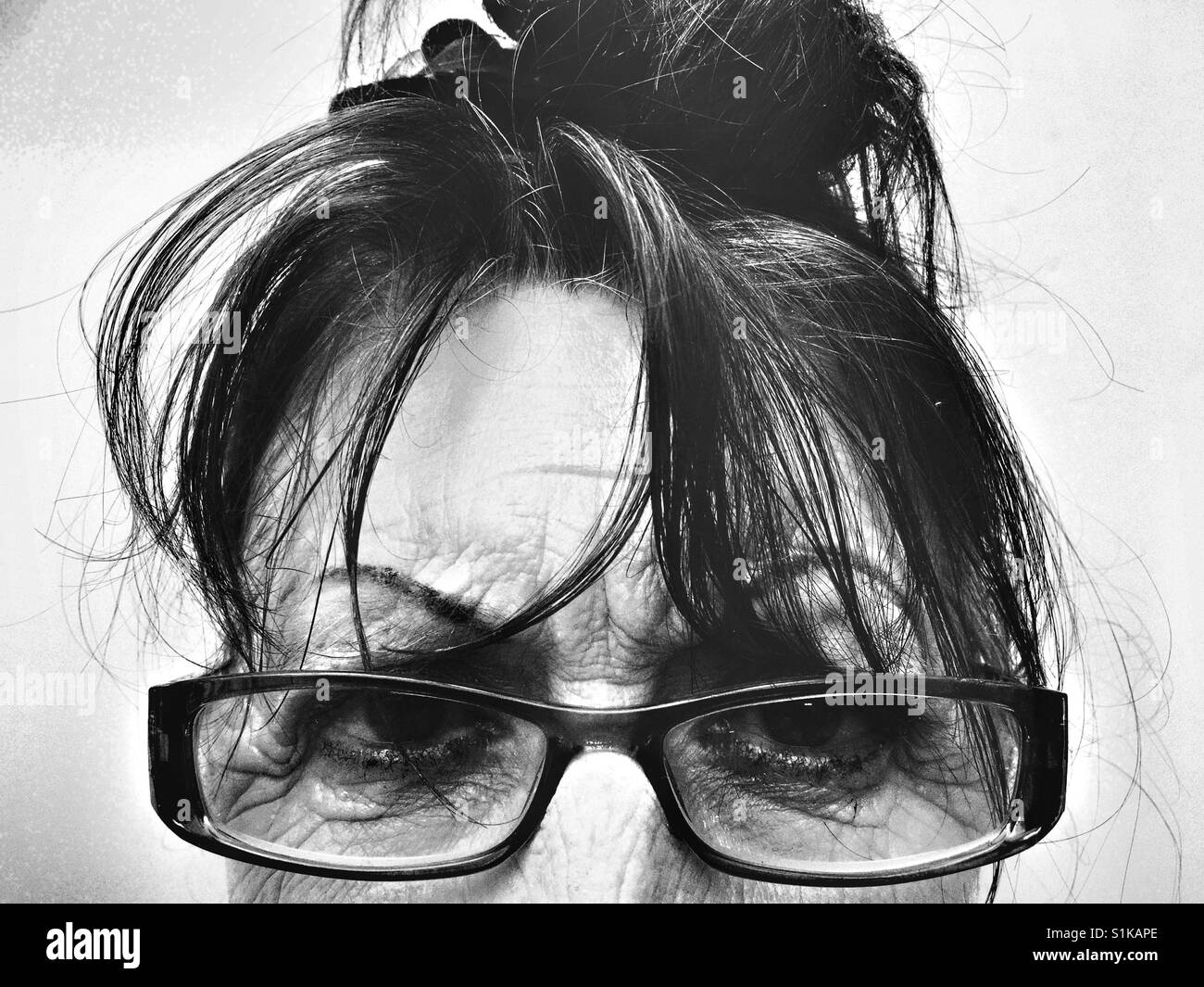 Spectacles close up Black and White Stock Photos & Images - Alamy