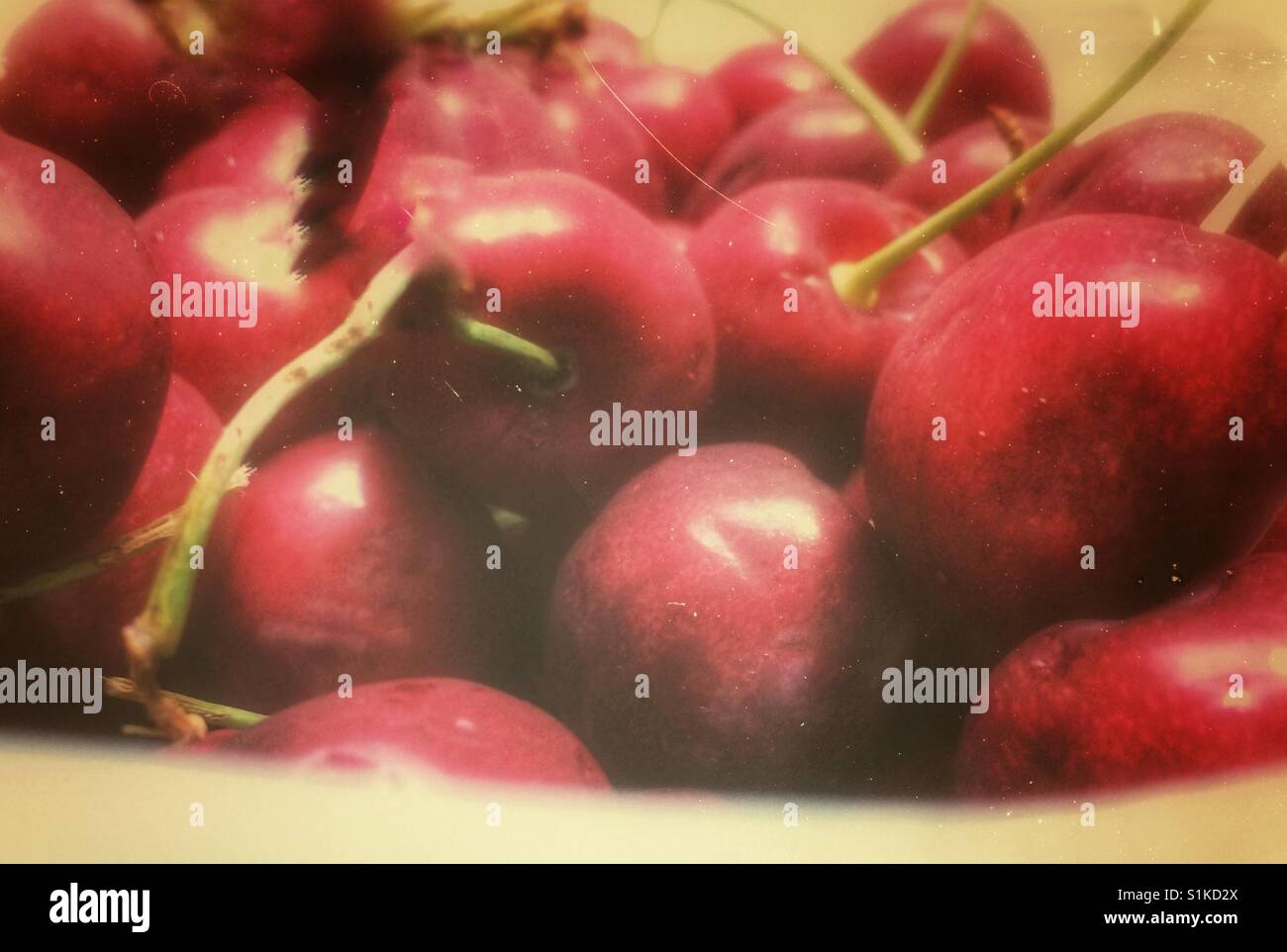 A bowl of cherries Stock Photo - Alamy