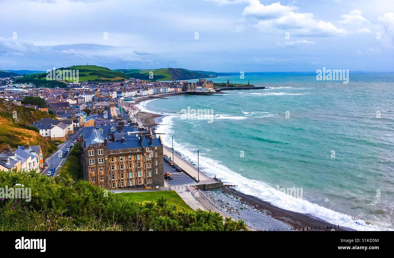 Aerial view of aberystwyth hi-res stock photography and images - Alamy
