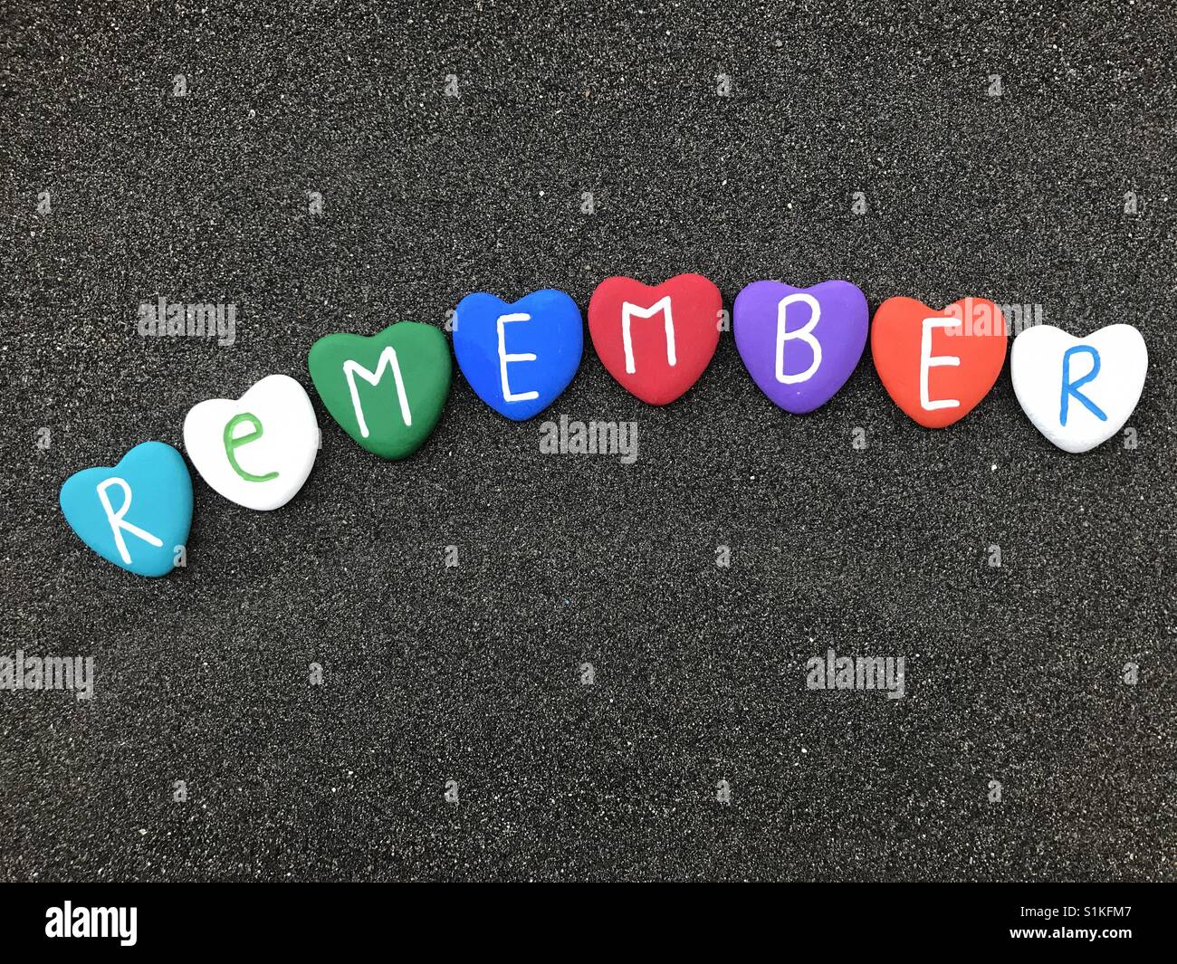 Remember letters hi-res stock photography and images - Alamy