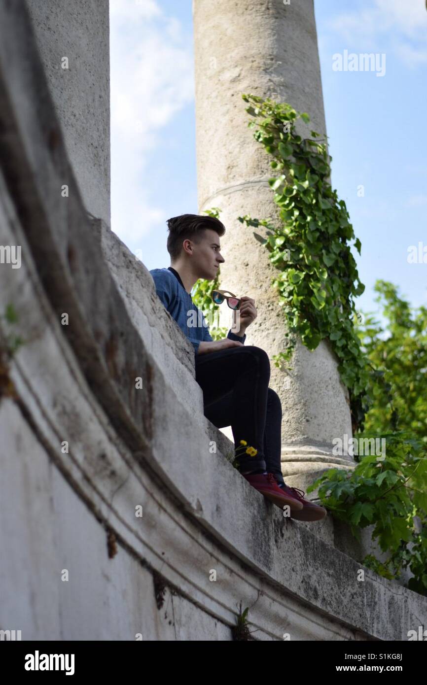 Moment to think hi-res stock photography and images - Alamy
