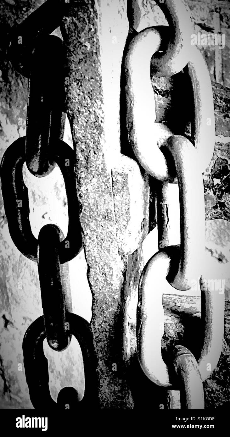 Chained Black and White Stock Photos & Images - Alamy