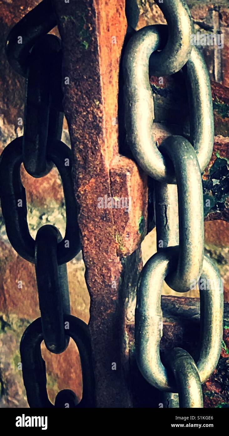 Locked & chained Stock Photo - Alamy