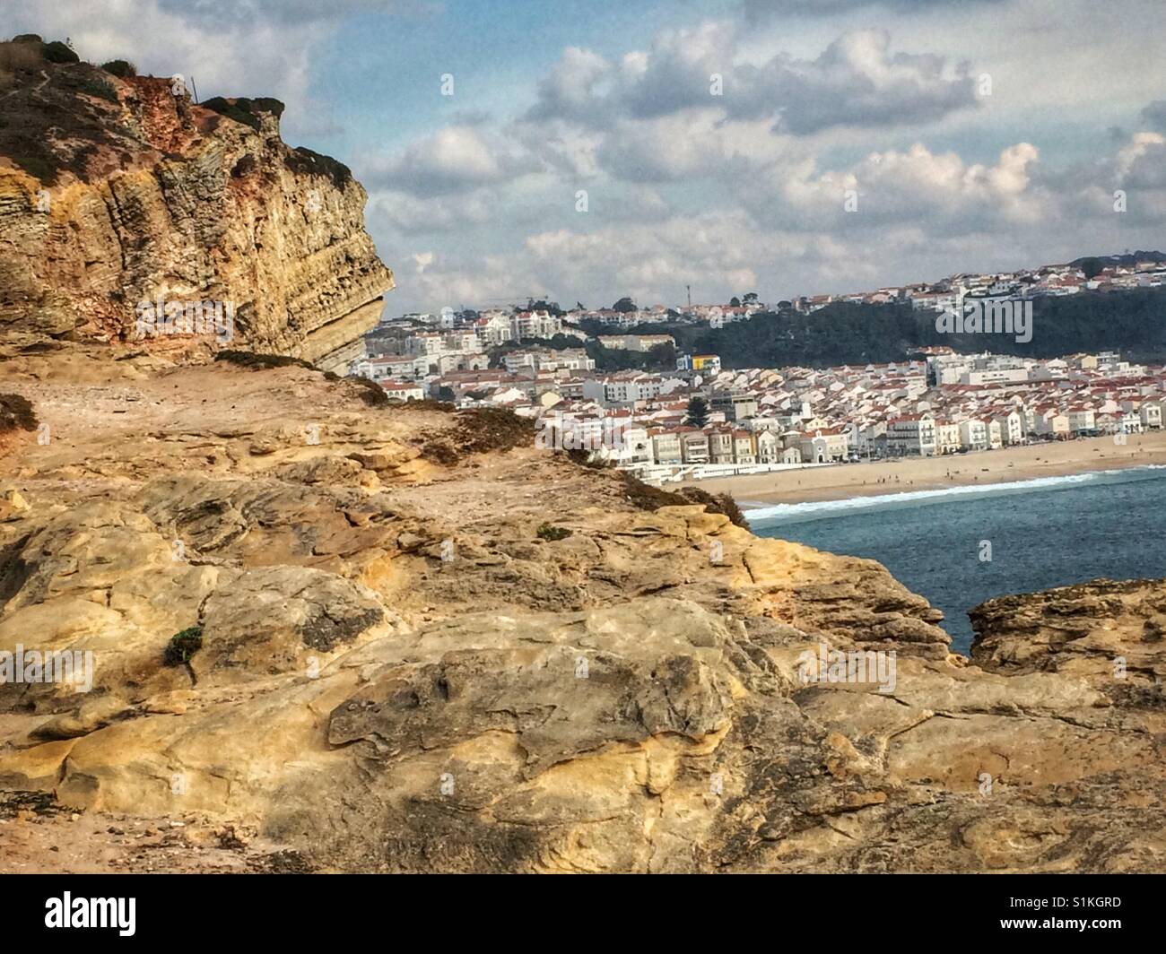 Nazare portugal hi-res stock photography and images - Alamy
