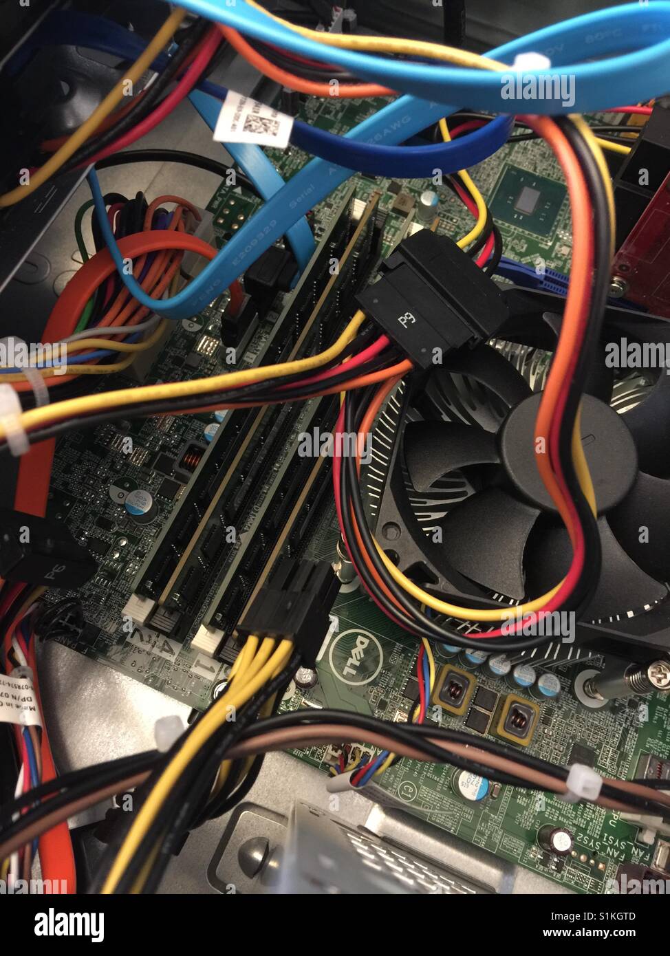 Computer guts of steel chips Stock Photo - Alamy