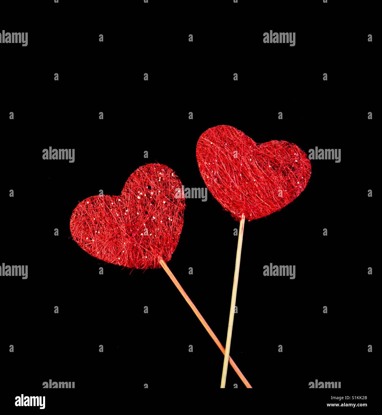 Heart made with sticks hi-res stock photography and images - Alamy