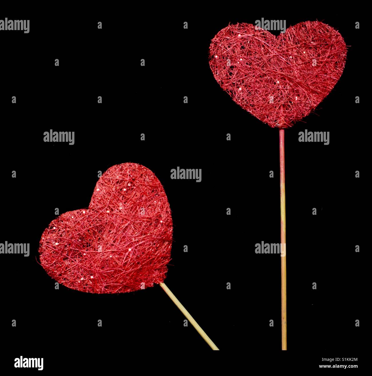 Heart made with sticks hi-res stock photography and images - Alamy