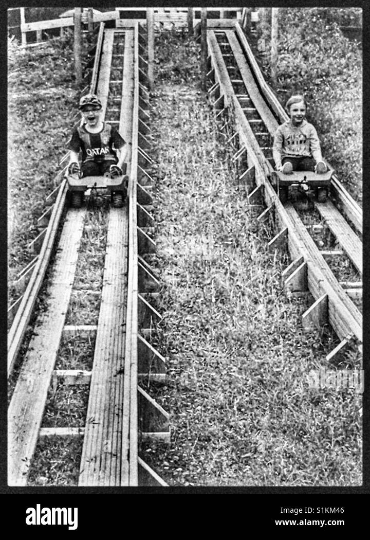 An track ride Black and White Stock Photos & Images - Alamy