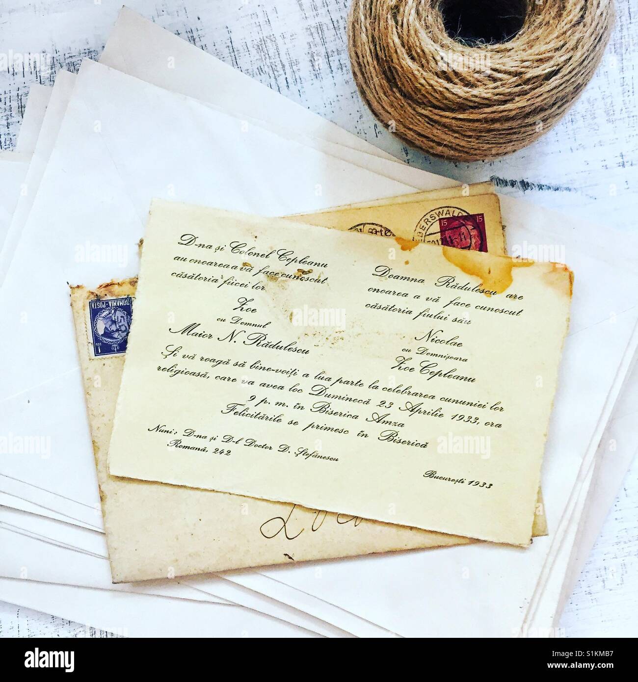 Old letters hi-res stock photography and images - Alamy