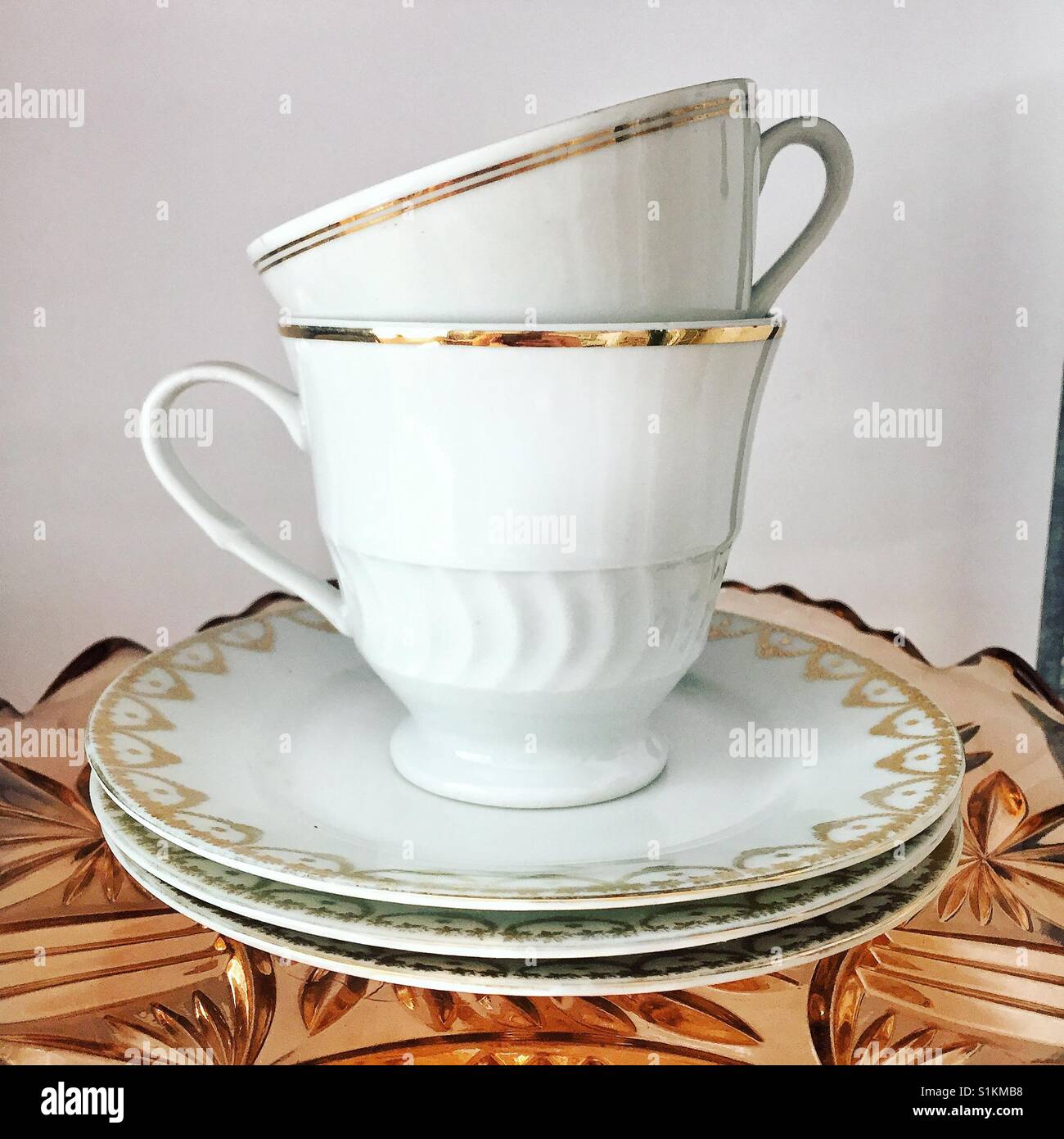 Vintage cups hi-res stock photography and images - Alamy
