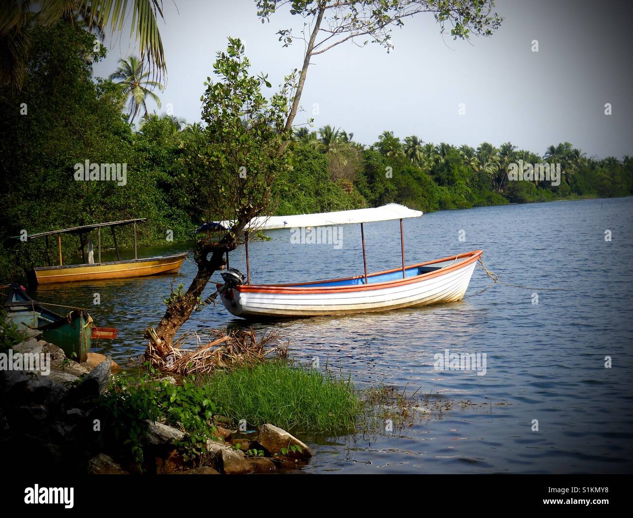 A docked boat Stock Photo - Alamy