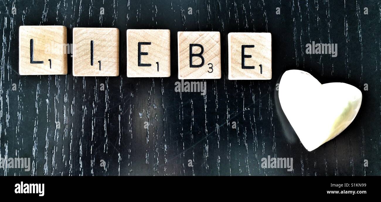 German word for love hi-res stock photography and images - Alamy