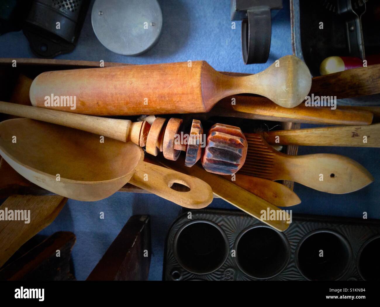 Antique cooking utensils hi-res stock photography and images - Alamy