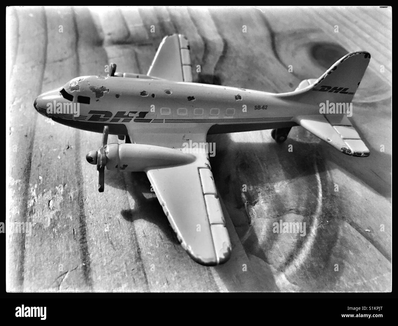 Mattel DC3 Dakota Model in DHL Livery Stock Photo - Alamy