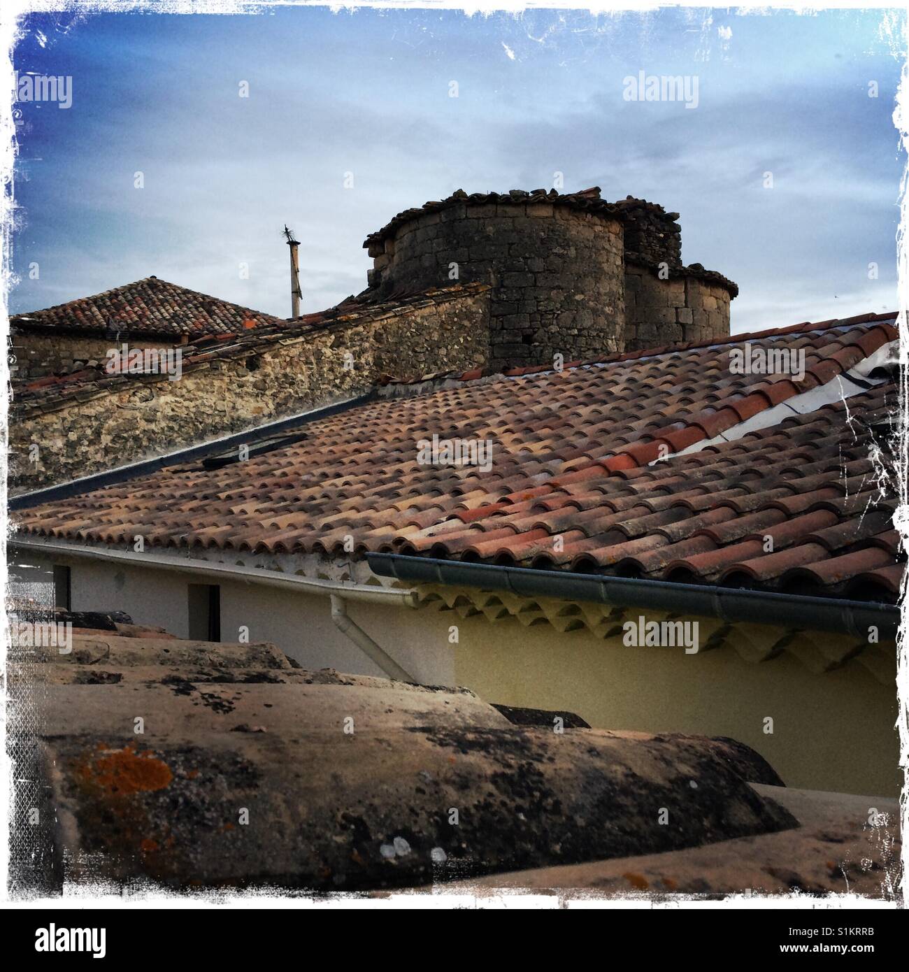 French tiled roofs hi-res stock photography and images - Alamy