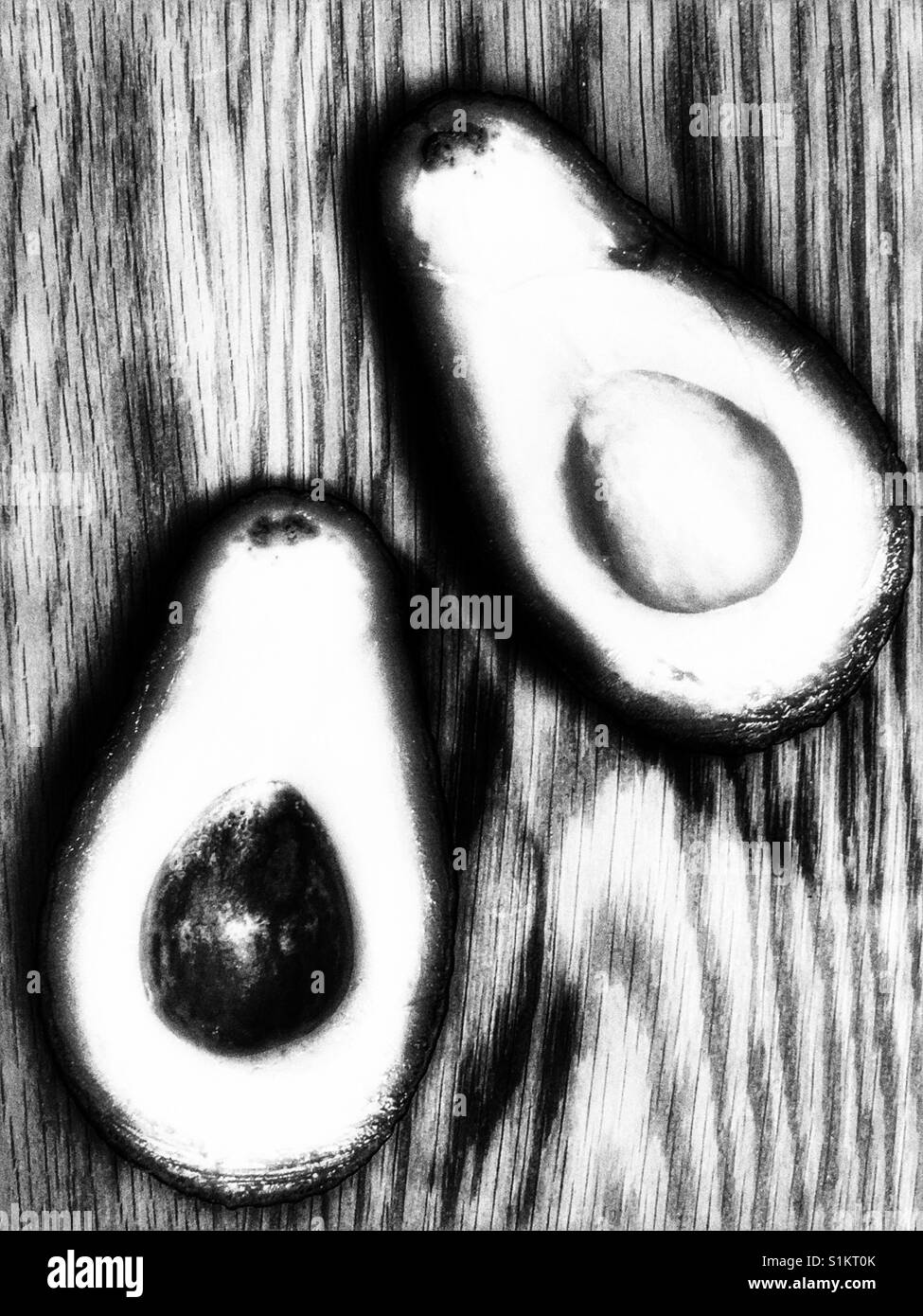 Avocado Black and White Stock Photos & Images - Alamy