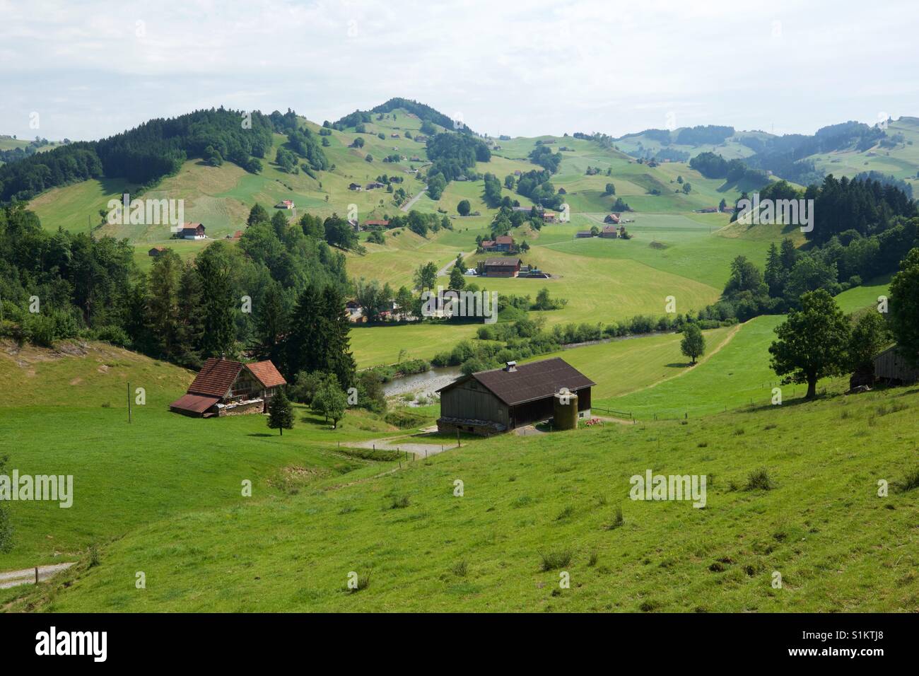 Swiss switzerland valley hi-res stock photography and images - Alamy